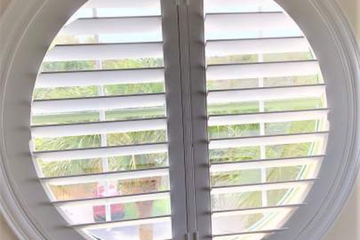 Premium Circle Poly Shutter from Direct Buy Blinds